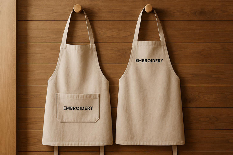 Front Pocket vs. Chest: Embroidery Placement Guide – Cosmic Aprons